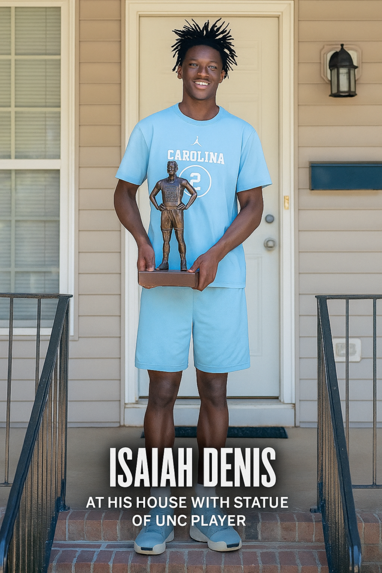 BREAKING: Statue of UNC's Isaiah Denis Unveiled Outside Dean Smith ...
