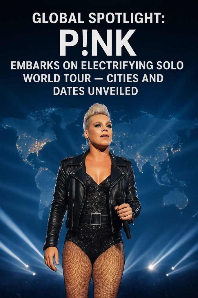 Global Spotlight: P!nk Embarks on Electrifying Solo World Tour — Cities ...