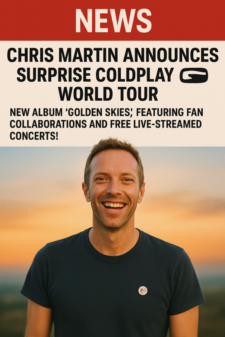 Chris Martin announces surprise Coldplay world tour with new album ...