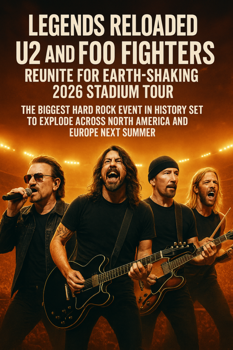 “Legends Reloaded: U2 and Foo Fighters Reunite for Earth-Shaking 2026 ...